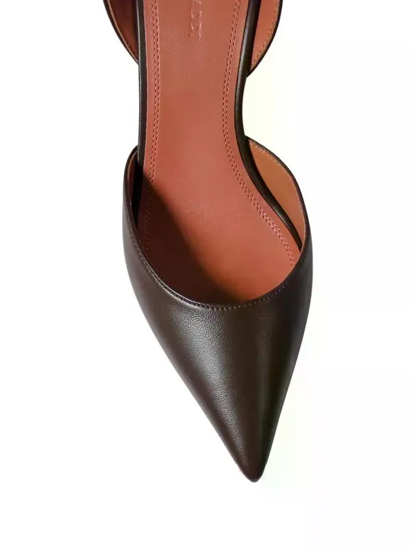 Amina Muaddi 70mm Holli Slingback Pumps
