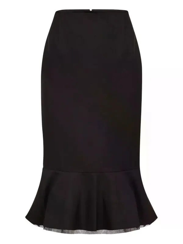 Nina Ricci Peplum Wool Skirt