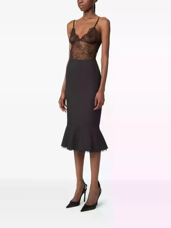 Nina Ricci Peplum Wool Skirt