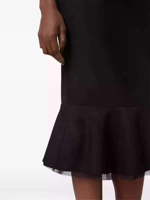 Nina Ricci Peplum Wool Skirt