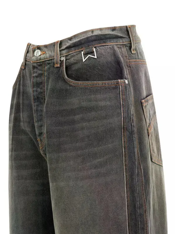 Rhude Whiskering-effect Jeans