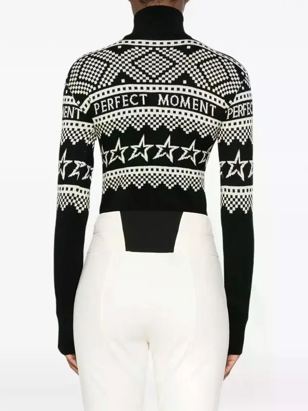 Perfect Moment Star-pattern Long-sleeve Bodysuit