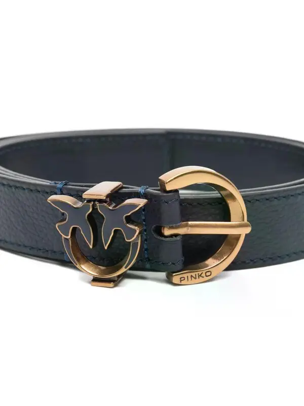 Pinko Bird Buckle Belt - Blue