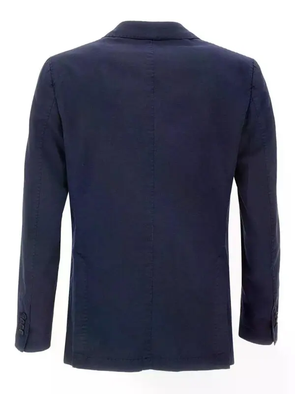 SANTANIELLO Lapel-collar Two-button Blazer - Blue