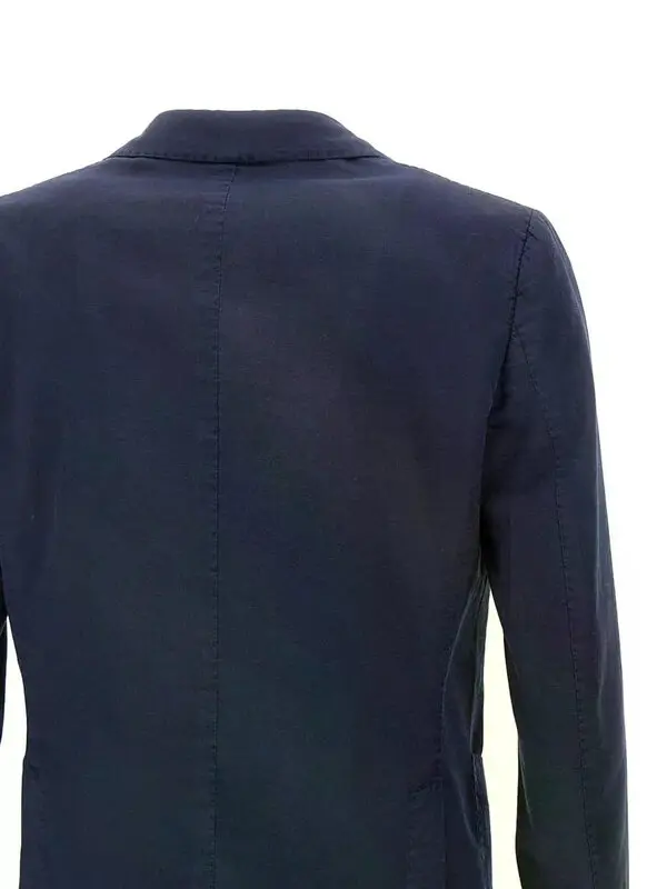 SANTANIELLO Lapel-collar Two-button Blazer - Blue