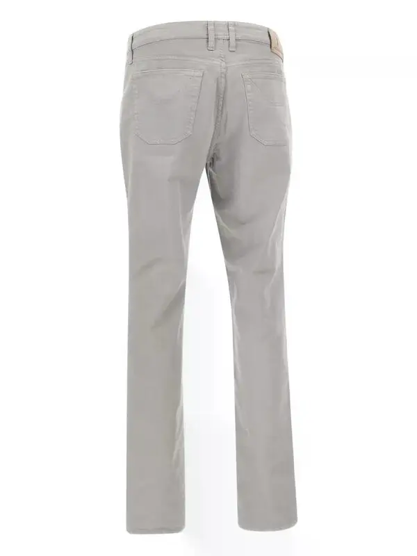 JECKERSON John Five-pocket Stitching Jeans - Grey