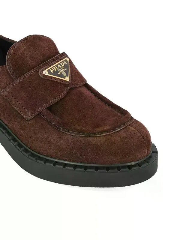 Prada Suede Loafers - Brown