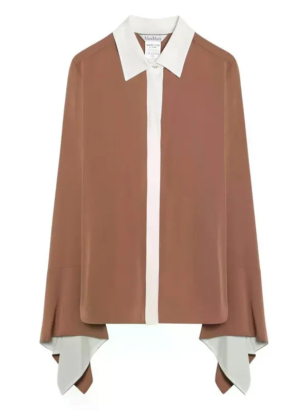 Max Mara Long-sleeve Color-block Shirt