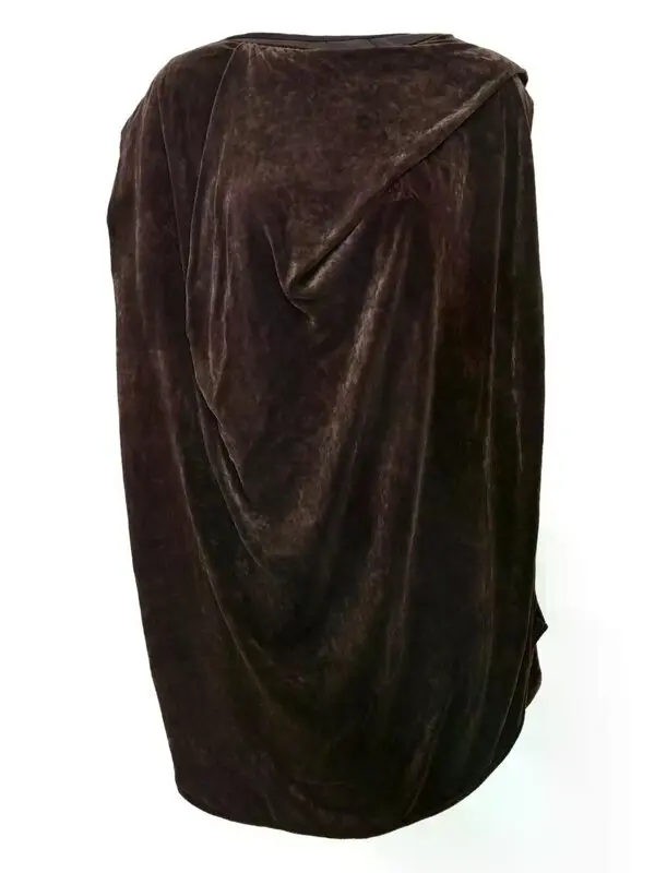 Rick Owens Nouveau Velvet Top - Brown