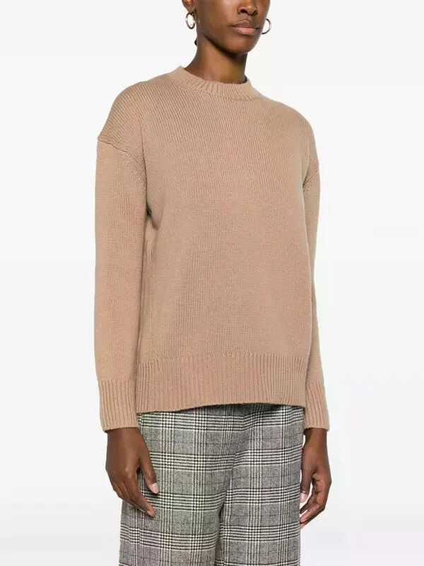 Max Mara Round-neck Wool-blend Jumper