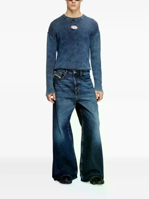 DIESEL® K-darren-d Ribbed Cut-out Sweater - Blue