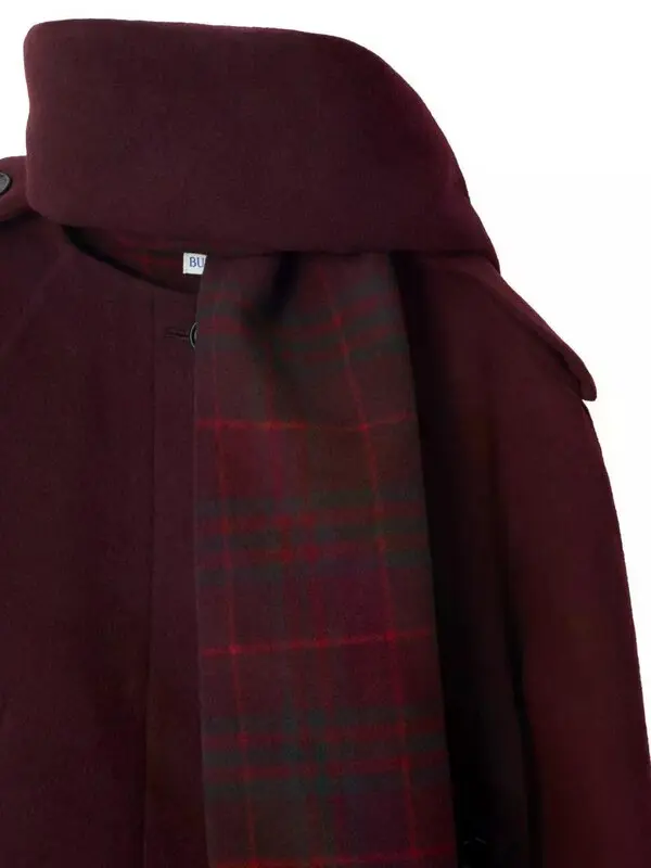 Burberry Detachable Scarf Wool Jacket