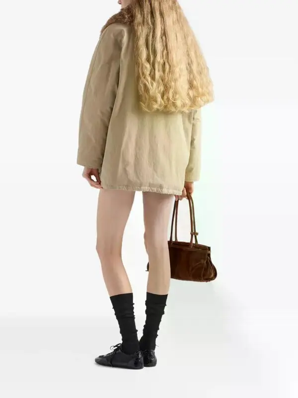 Prada Shearling-collar Jacket - Neutrals