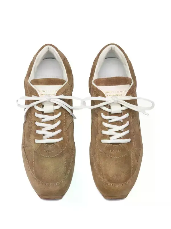 Officine Creative Away 101 Leather Lace-up Sneakers - Brown