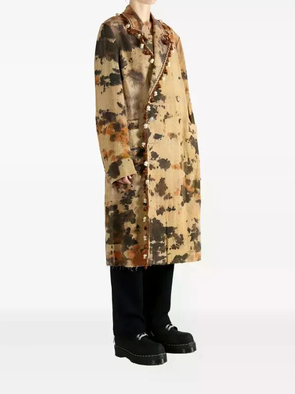 COMMUNS Double-breasted Scalloped Coat