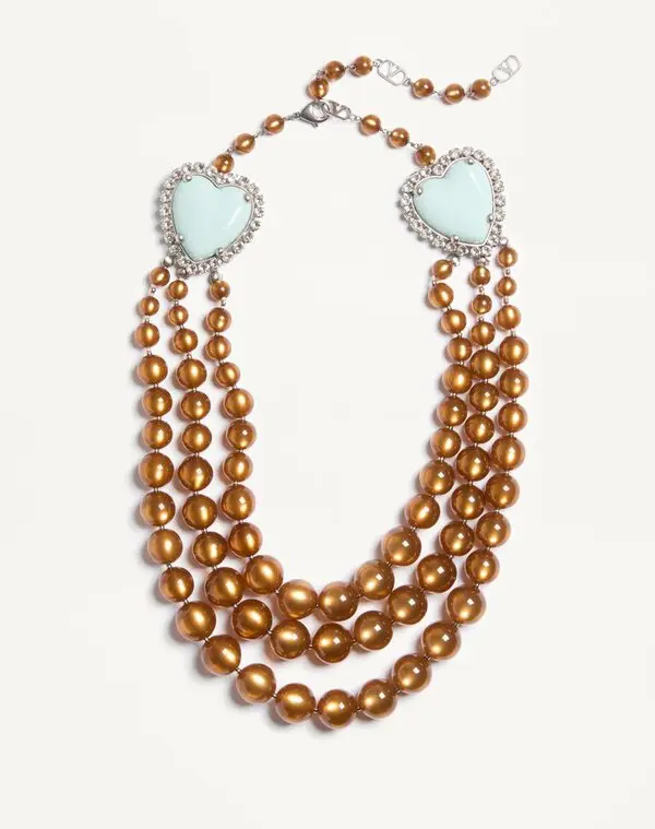 Valentino Garavani Coeur Hyperbole Necklace - Brown