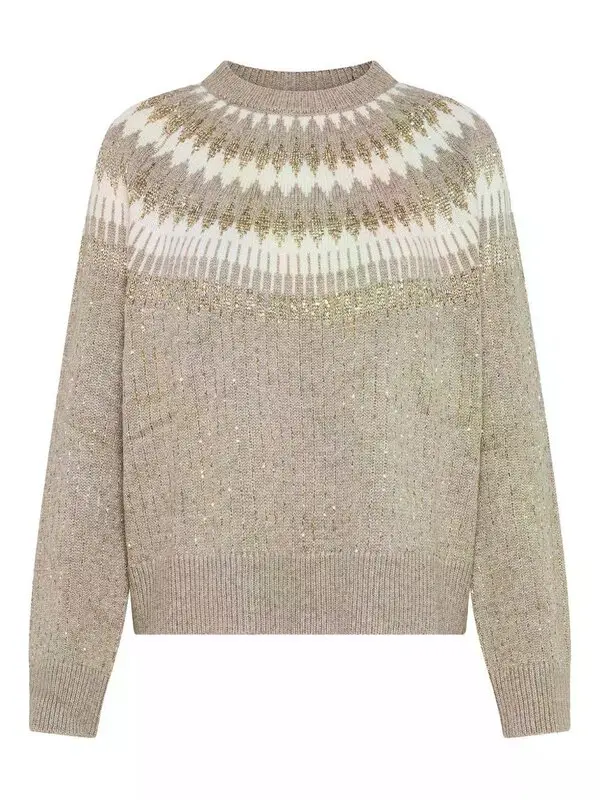 Seventy Geometric-pattern Sweater