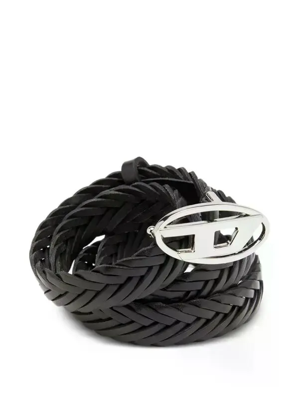 DIESEL® B-1dr 20 Braided Belt - Black