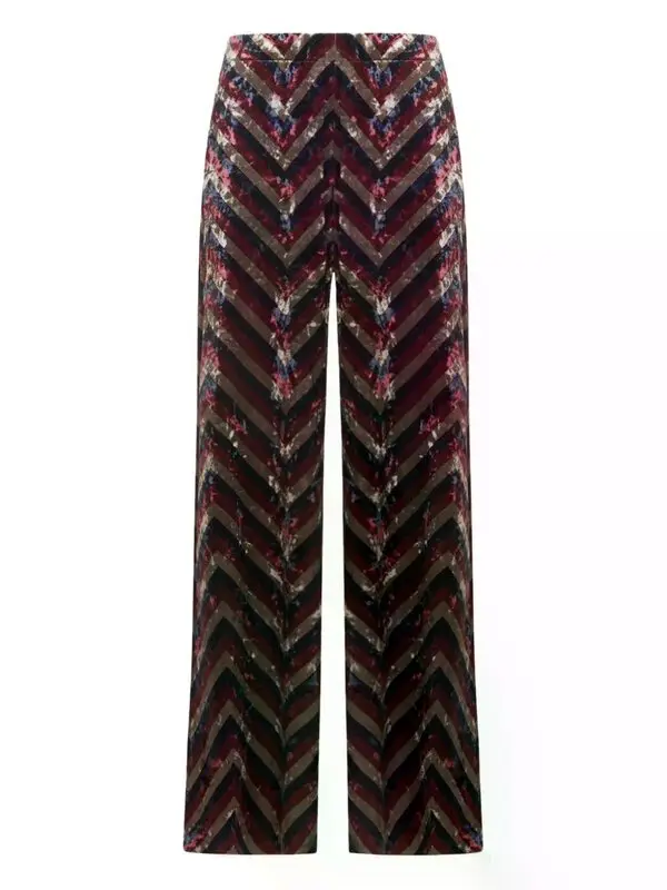 PIERRE-LOUIS MASCIA Chevron-pattern Trousers