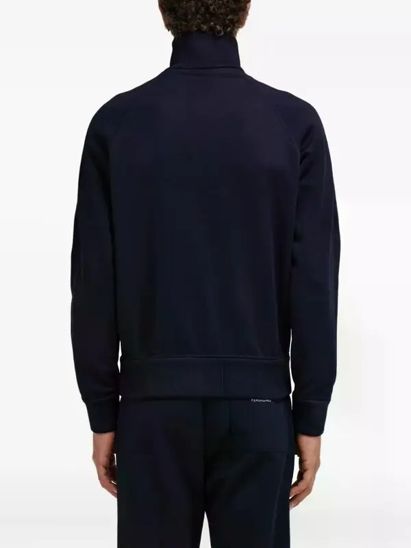 FERRAGAMO Stripe Zip Sports Jacket - Blue