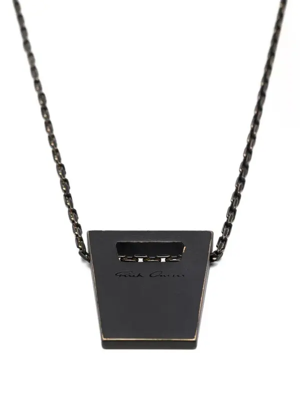 Rick Owens Dogtag Pendant Necklace