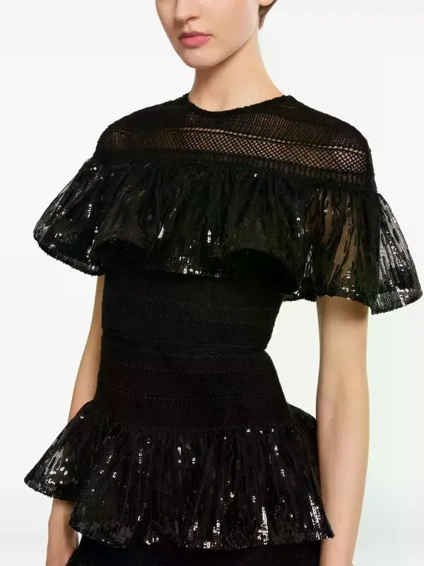 Elie Saab Ruffled Mini Dress