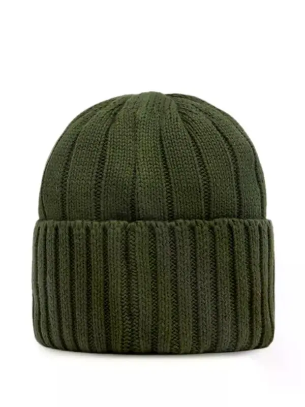 Save The Duck Ribbed Beanie Hat - Green | Editorialist display picture 1