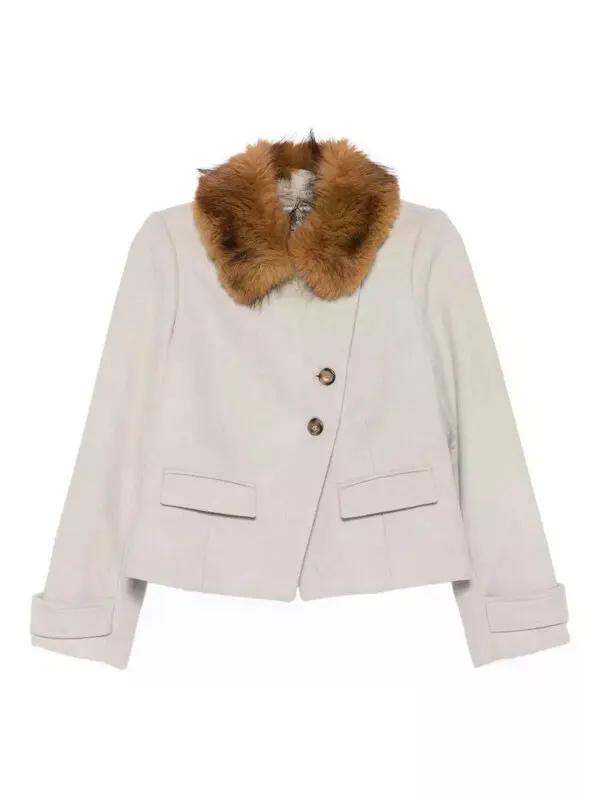 Ba&sh Terry Button-fastening Coat - Neutrals
