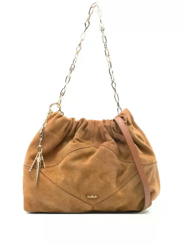 Ba&sh Mini June Suede Tote Bag - Brown