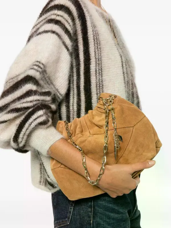Ba&sh Mini June Suede Tote Bag - Brown