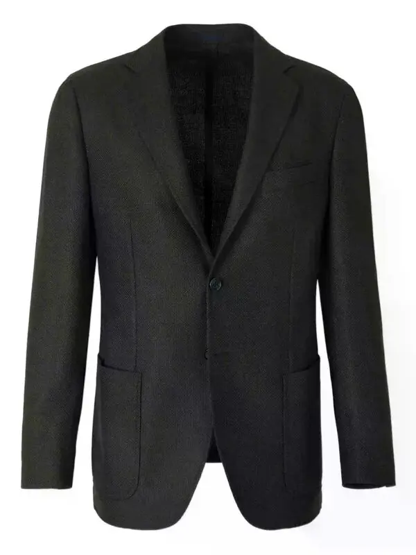 Scabal Lapel Button Straight Cut Blazer