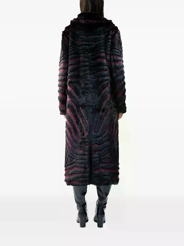 UNREAL FUR Gonzo Striped Coat