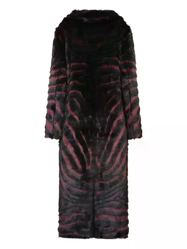 UNREAL FUR Gonzo Striped Coat