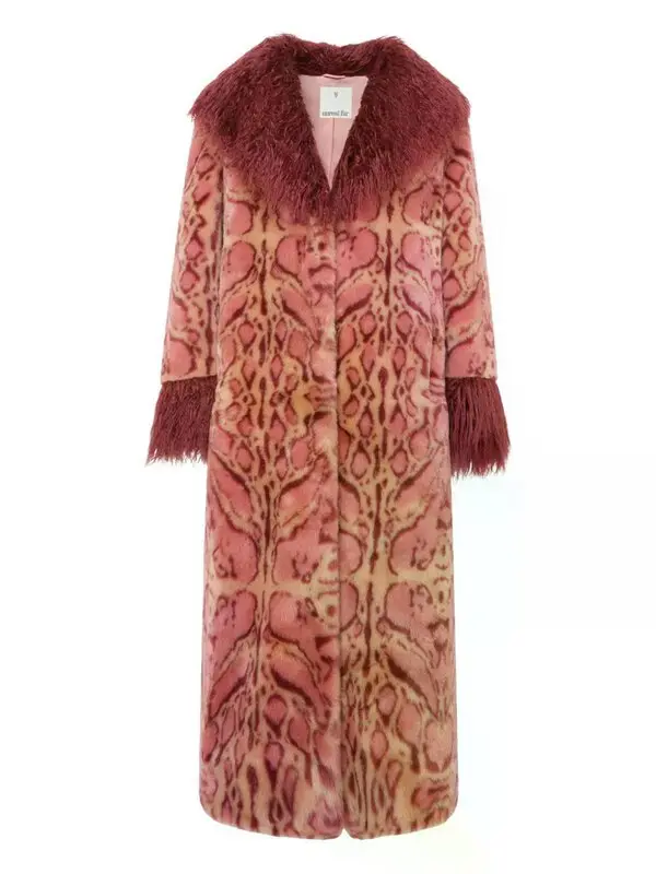UNREAL FUR Cuvée Rosé Faux Fur Coat