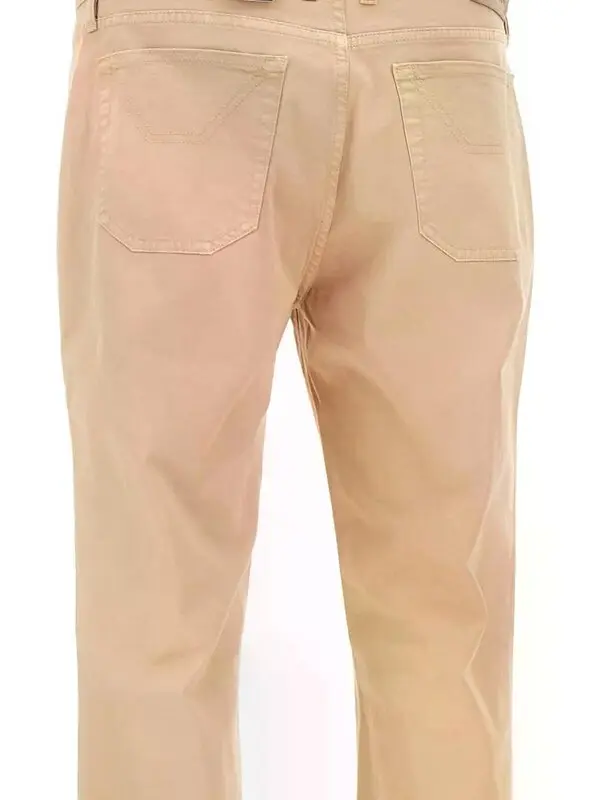 JECKERSON John Five-pocket Jeans With Logo Patch - Neutrals