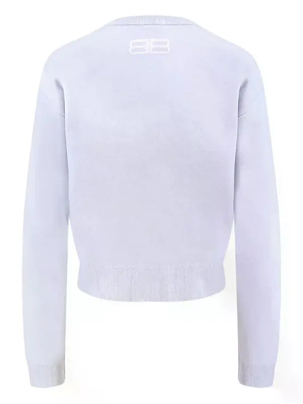 Balenciaga Logo-detail Crew-neck Sweater