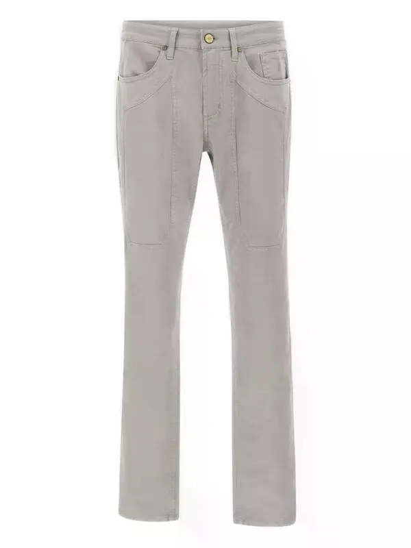 JECKERSON John Five-pocket Stitching Jeans - Grey