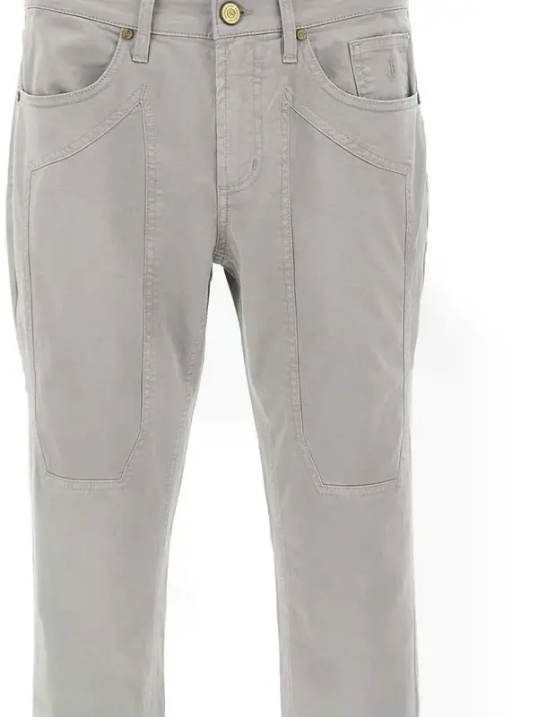 JECKERSON John Five-pocket Stitching Jeans - Grey