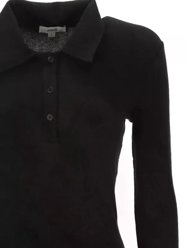 AGOLDE Buttoned Polo Top