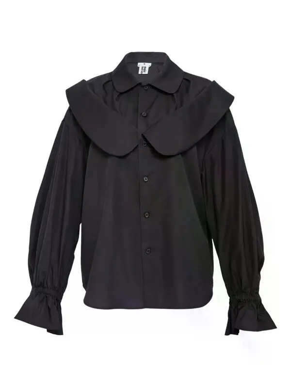 Noir Kei Ninomiya Ruffled Broad Cotton Top