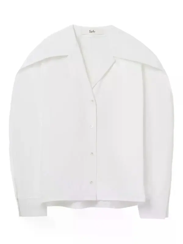 Séfr Pointed Collar Arc Shirt