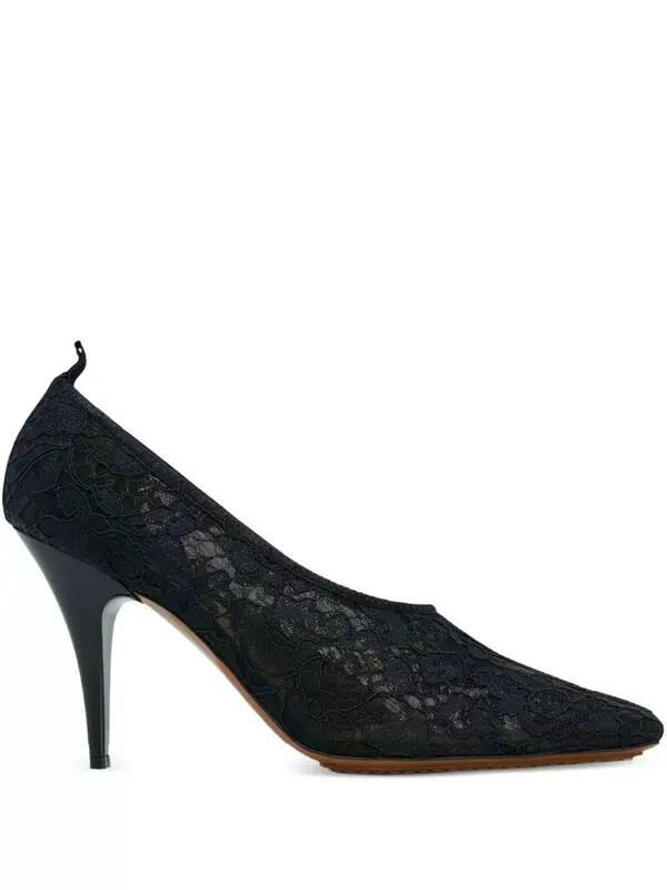 Stella McCartney 95mm Square-toe Lace Pumps