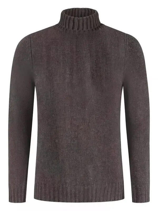Fedeli Roll-neck Sweater - Brown
