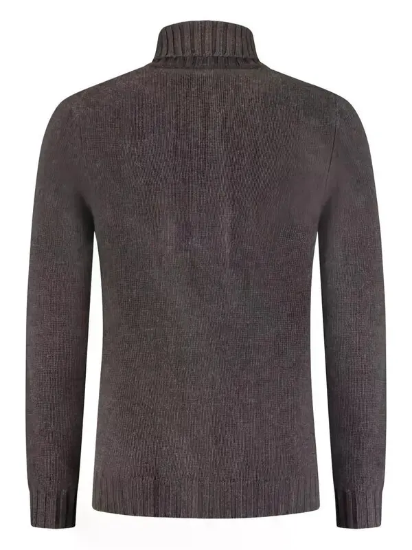 Fedeli Roll-neck Sweater - Brown