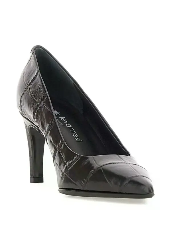 SERGIO LEVANTESI 80mm Grace Crocodile-effect Pumps