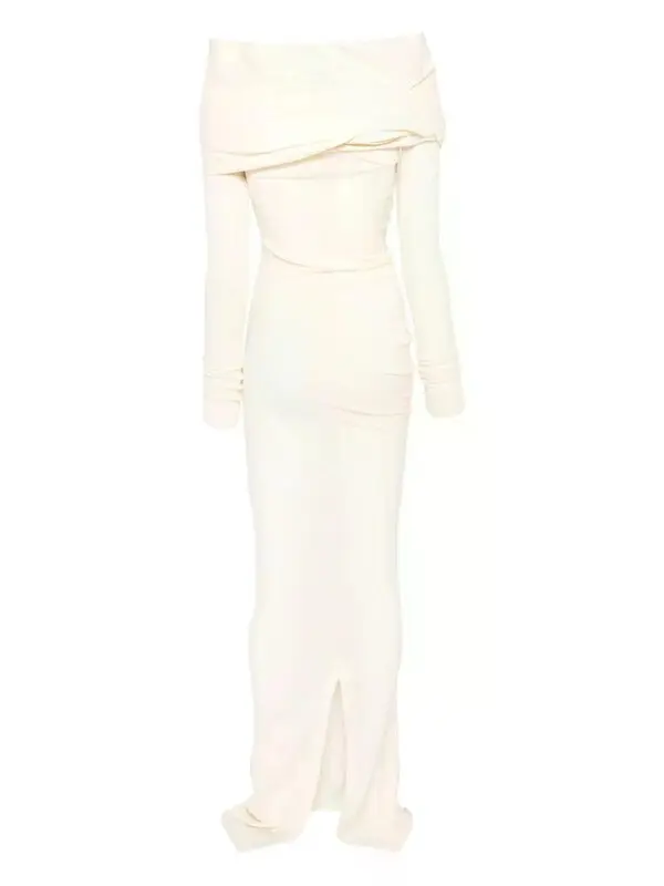 ENTIRE STUDIOS Cavalier Draped Maxi Dress - Neutrals