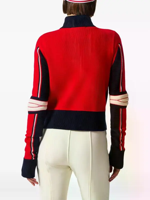 Perfect Moment Star-detail Zip-up Cardigan