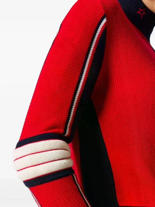 Perfect Moment Star-detail Zip-up Cardigan
