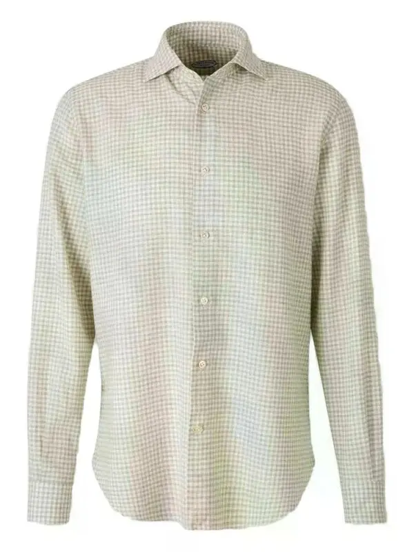 VINCENZO DI RUGGIERO Check-pattern Shirt - Neutrals