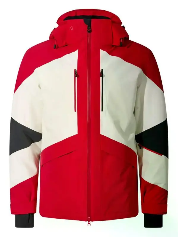 Perfect Moment Zipped Hooded Jacket - Red